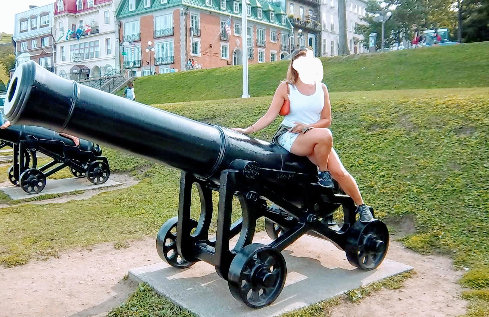 Sitting on a cannon | Scrolller