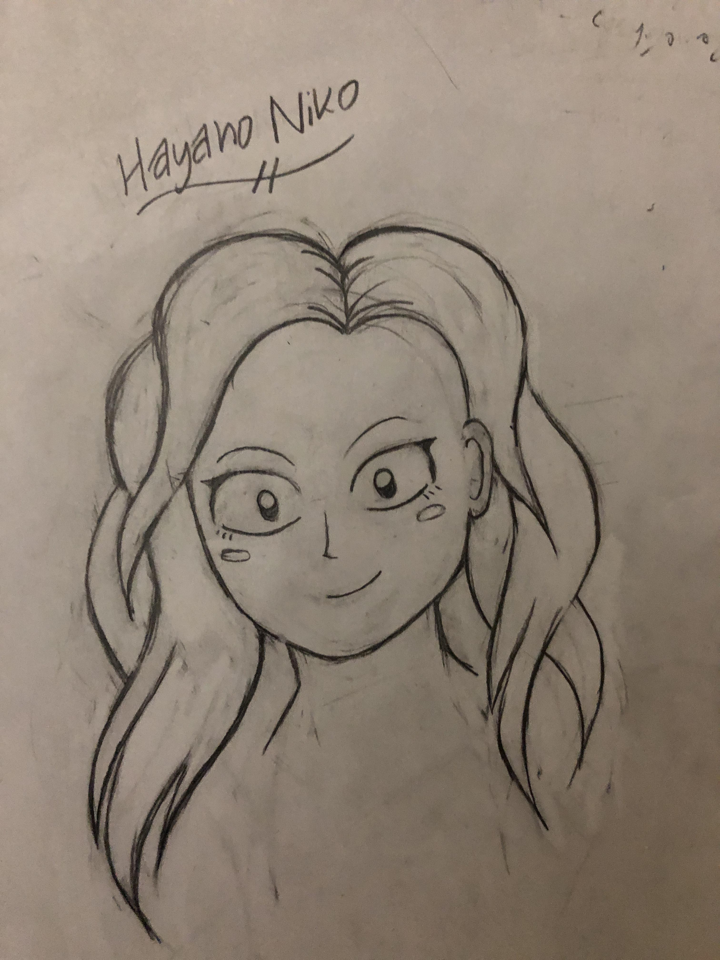 Sketched Out My OC Niko for the first time, haven’t really developed her as a character yet but ...