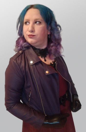 SkinTense in Latex Dress and Gloves under Leather Jacket | Scrolller