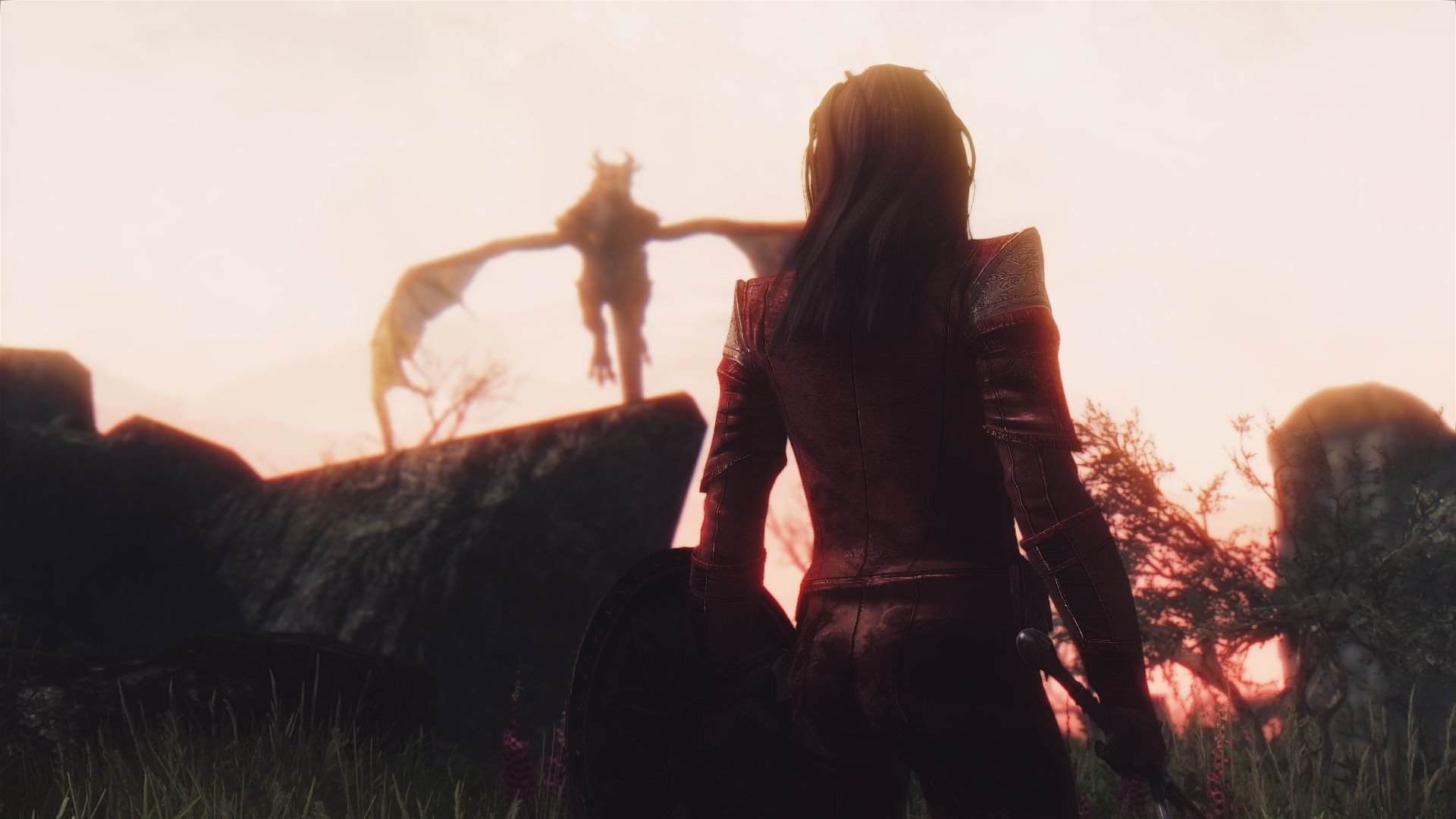 Skyrim - "Staring Down the Beast" [1920x1080] | Scrolller