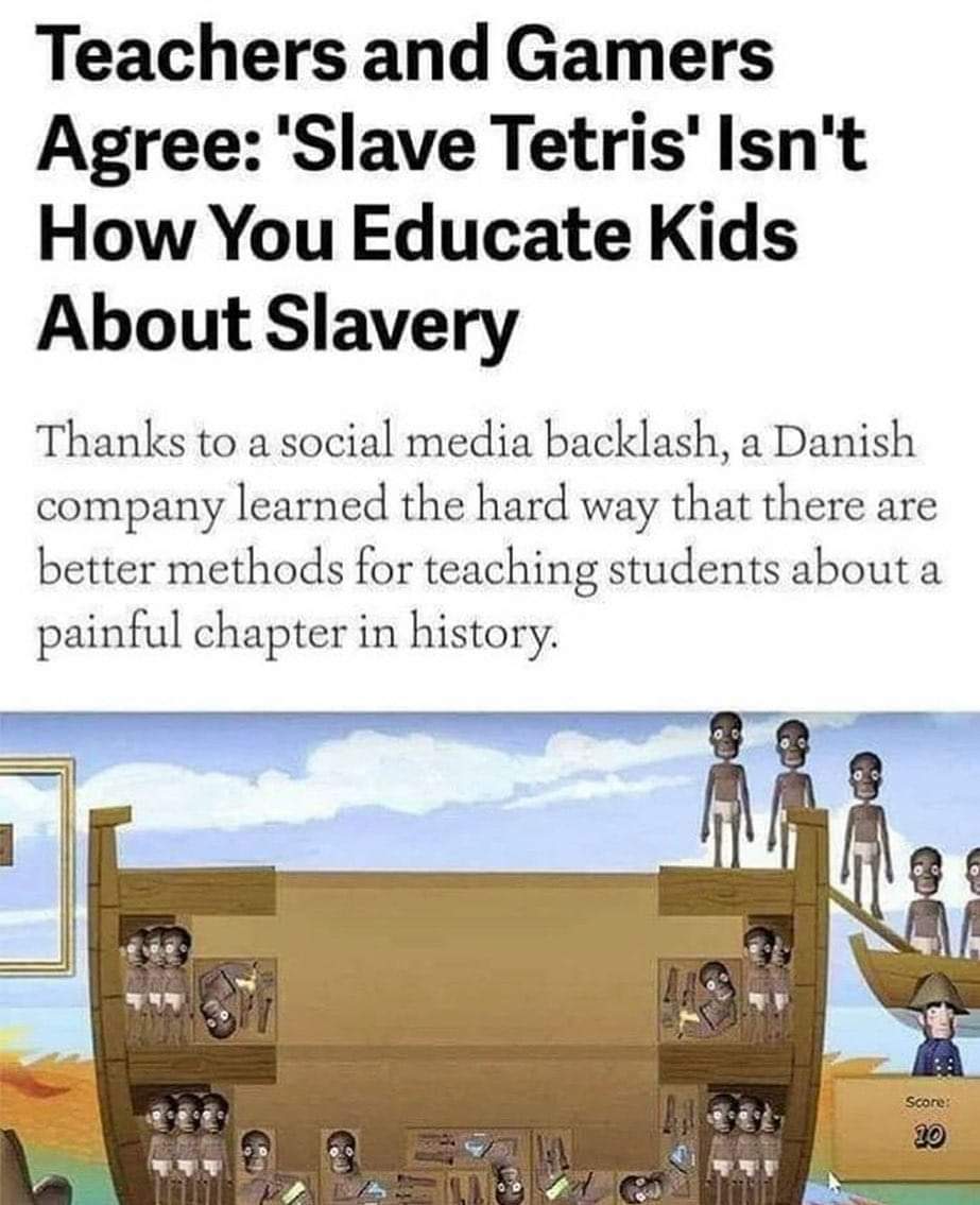 Slave Tetris is best way to educate | Scrolller