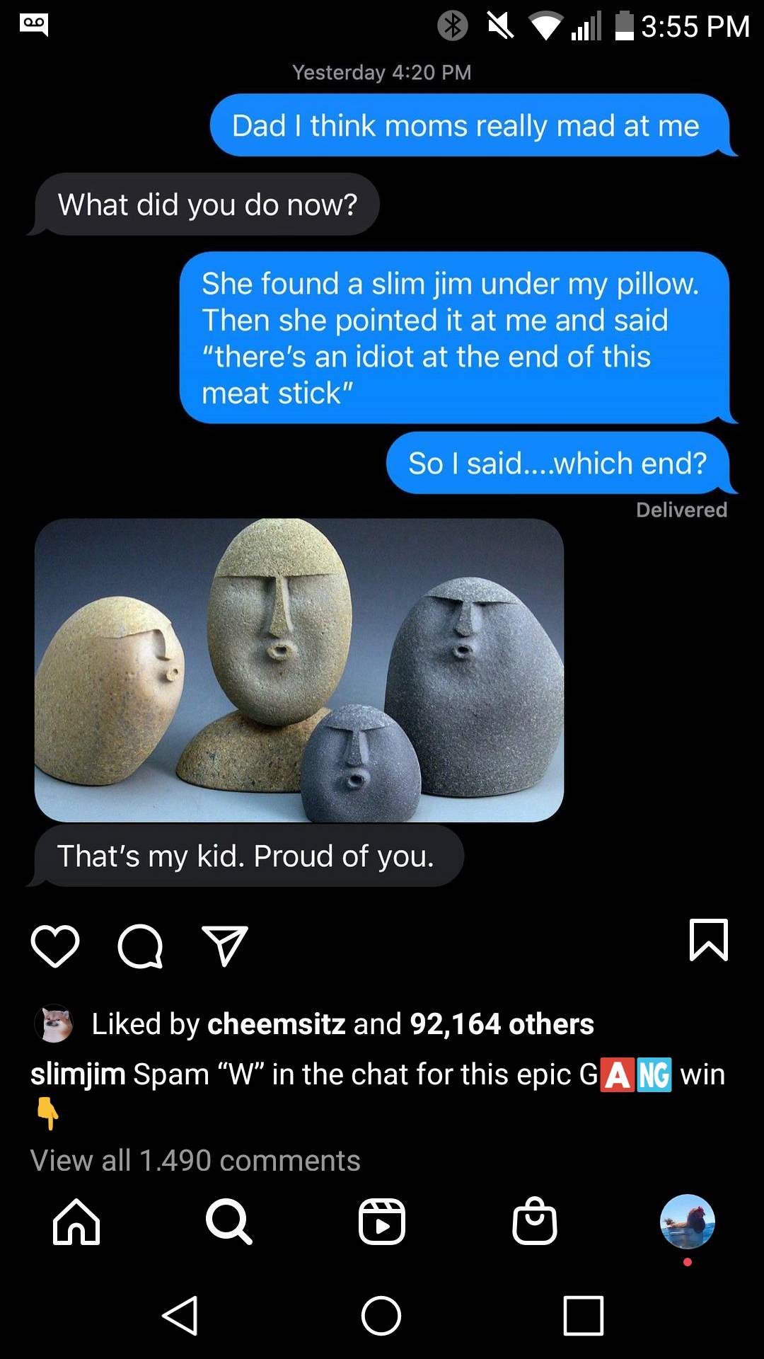 Slim Jim literally steals jokes from rage comics | Scrolller