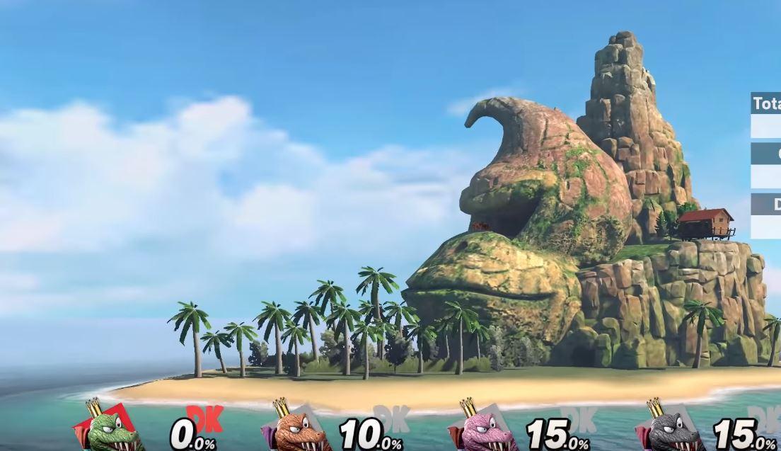 [Smash Ultimate] In King K. Rool's final smash, your opponents stand in the eye level of Donkey ...