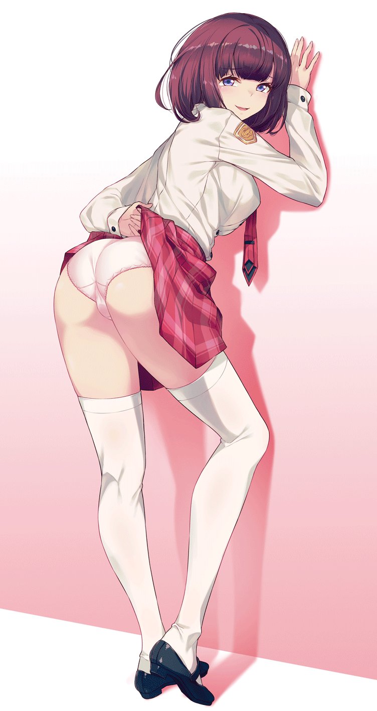 Discover more like Thighdeology: Smug girl shows you her pantsu and ...