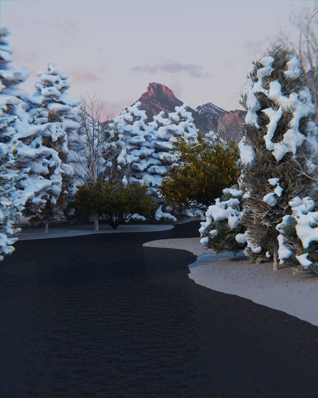 Snowy Bliss, Me, 3D Art, 2020 | Scrolller