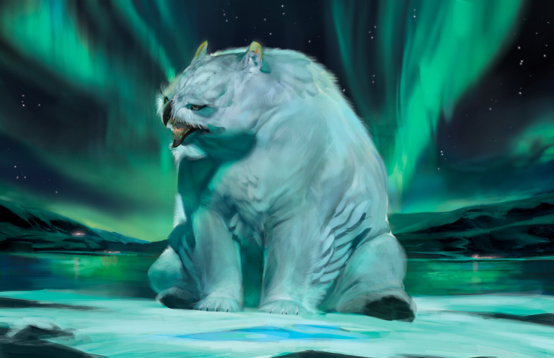 Snowy Owlbear by April Prime | Scrolller