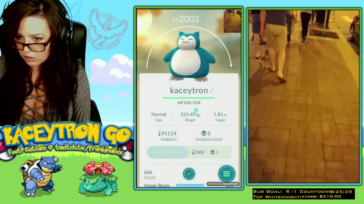 So Catcam caught a Snorlax tonight... | Scrolller
