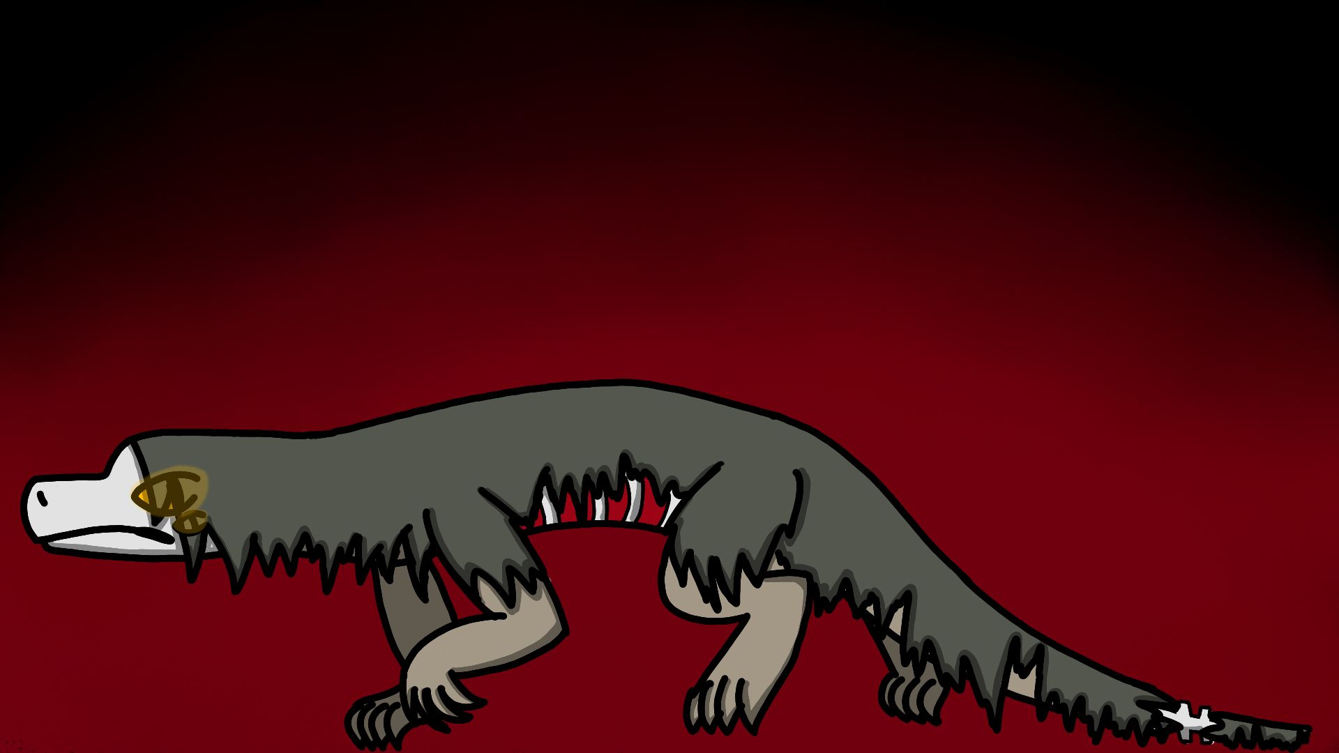 Some "art" of SCP-682 I made | Scrolller