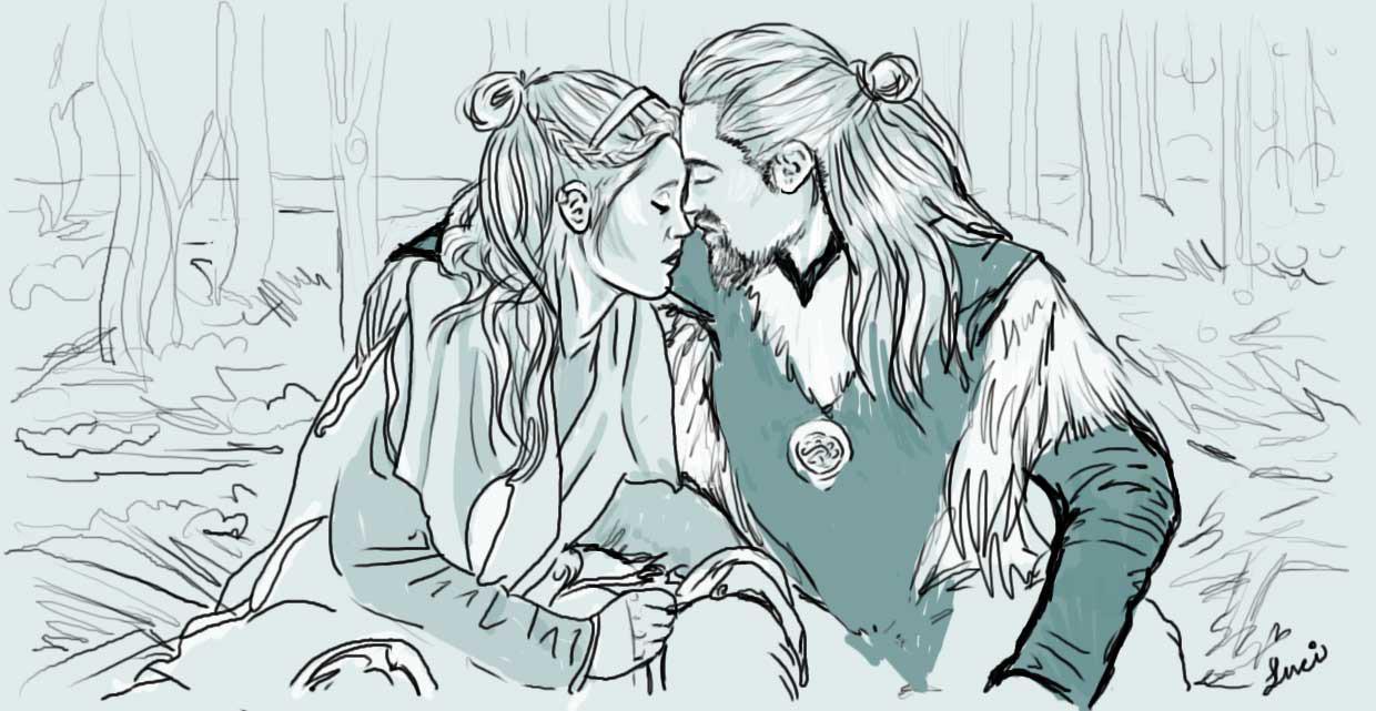 Some quick fan art I did a while back of Brida and Uhtred. ⚔️ ️ | Scrolller