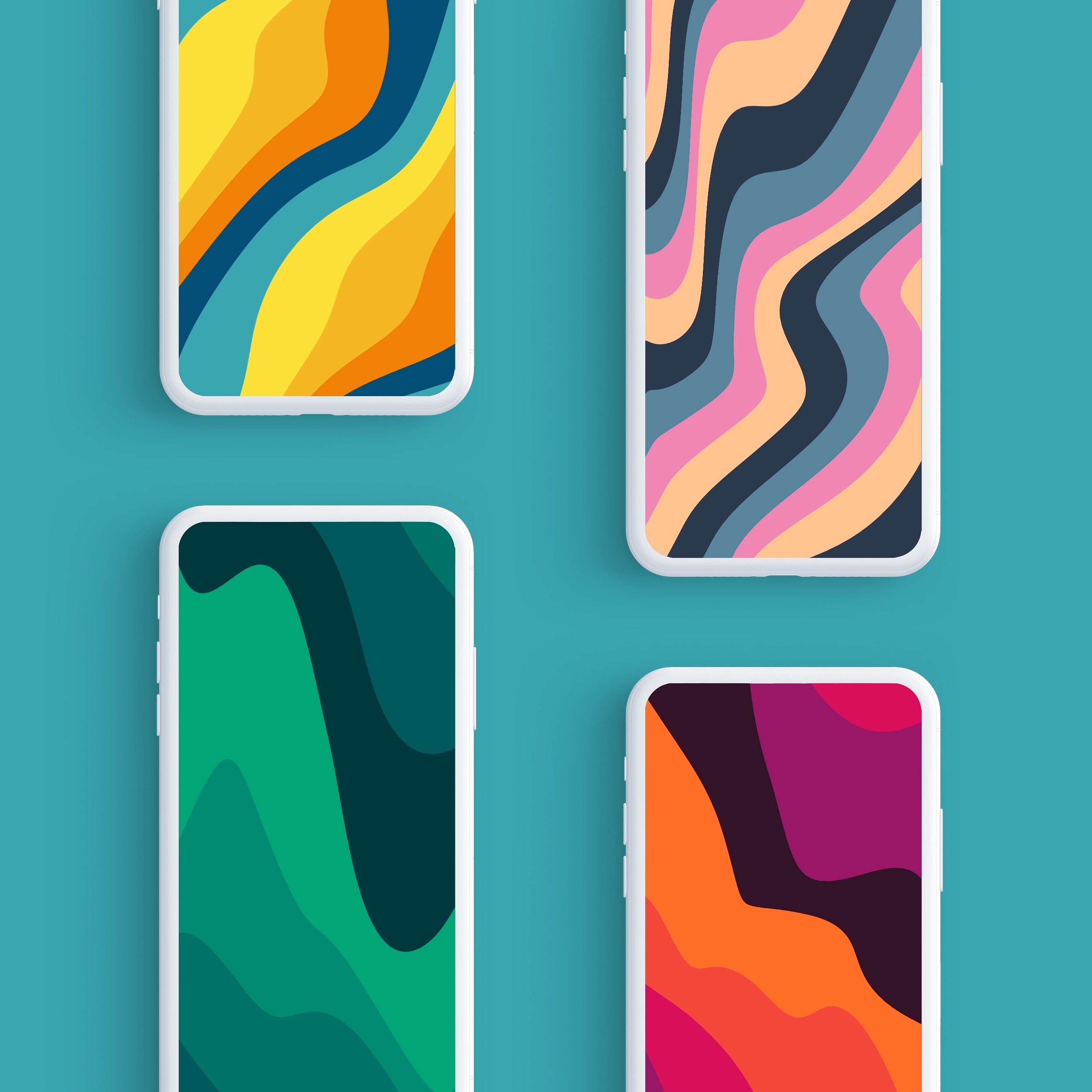 Some wavy wallpapers I made | Scrolller