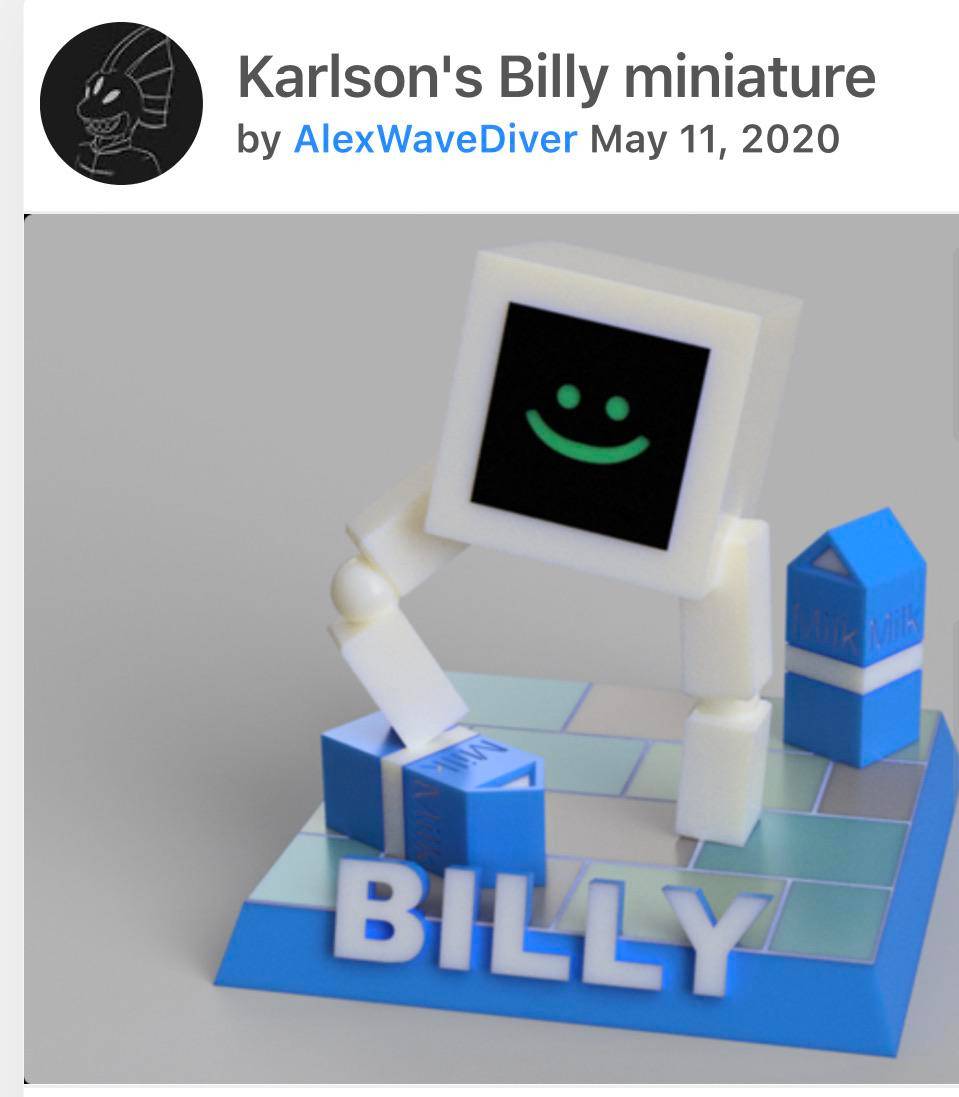 Someone made a miniature of Billy! | Scrolller