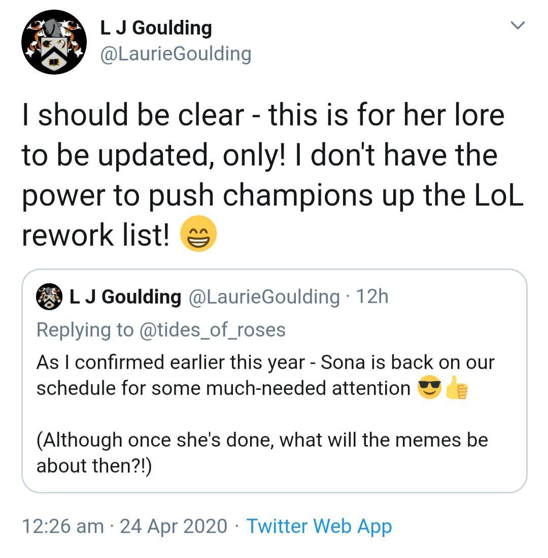 SONA LORE ENTHUSIASTS RISE | Scrolller