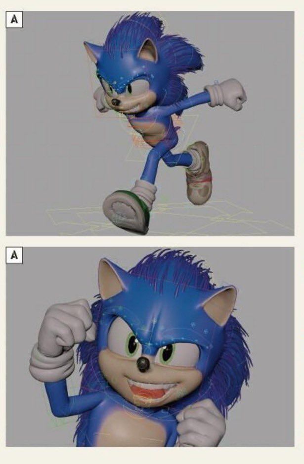 Sonic The Hedgehog Paramount Movie: Here are more of the animation poses of Sonic! | Scrolller