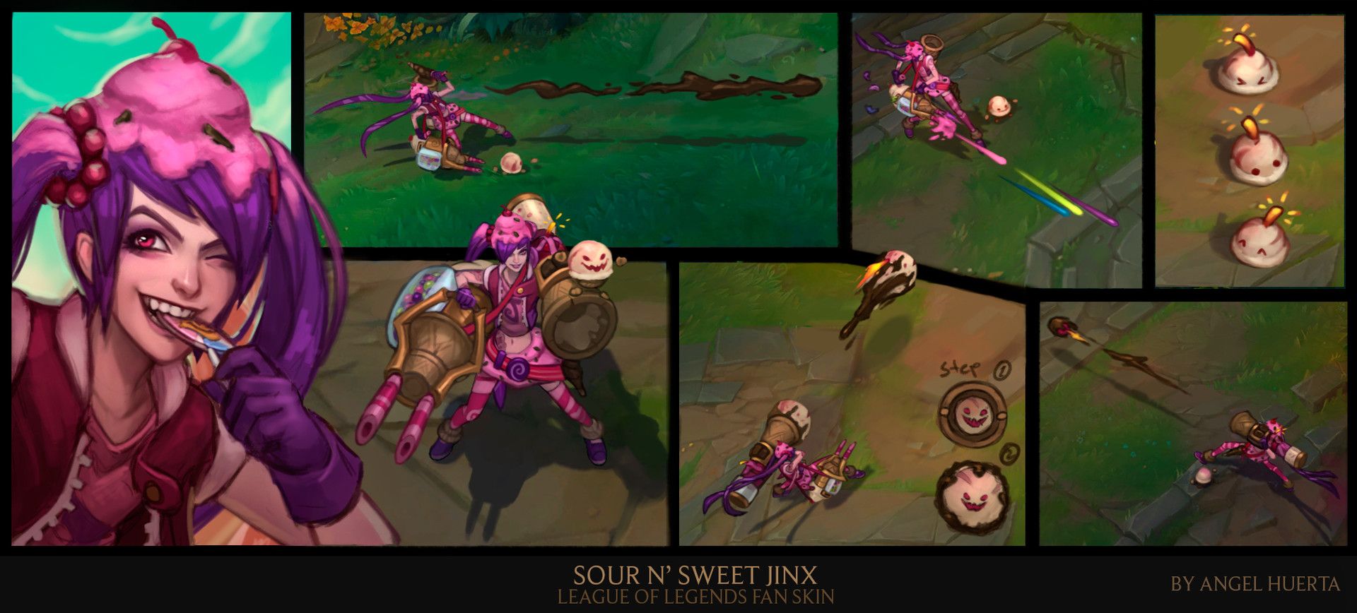 Sour N' Sweet jinx. a old skin concept but still good. | Scrolller