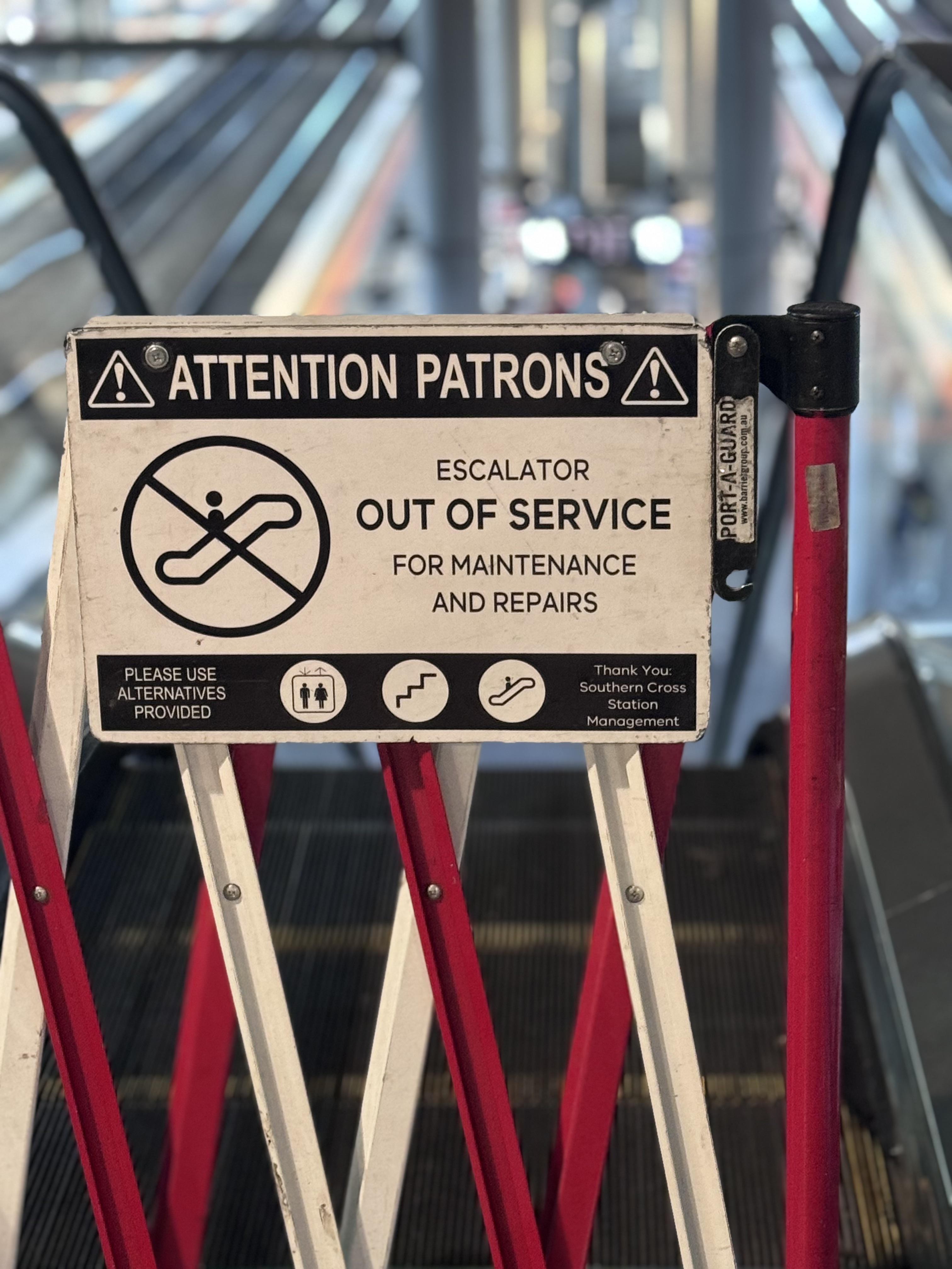 Southern Cross Station escalation fiasco | Scrolller