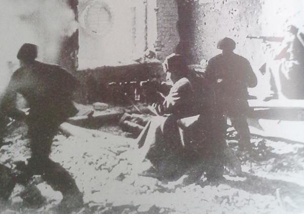 Soviet soldiers defending their base against German surprise attack. | Scrolller