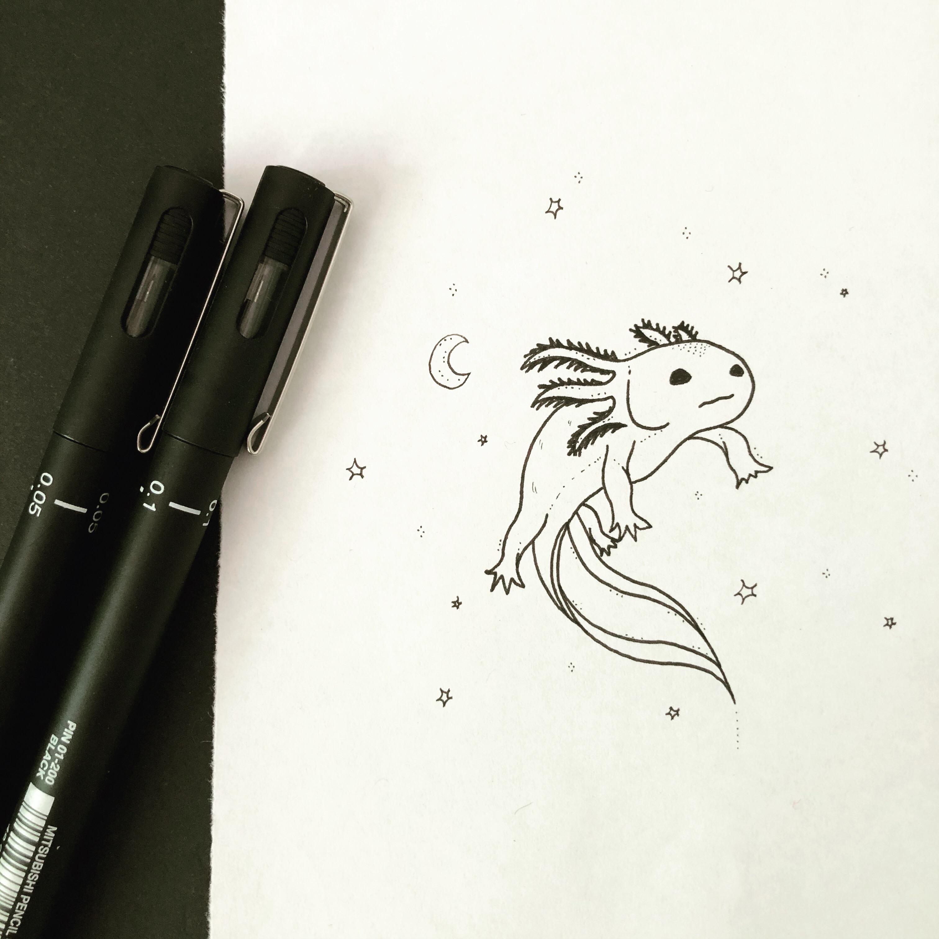 Space Axolotl design | Scrolller