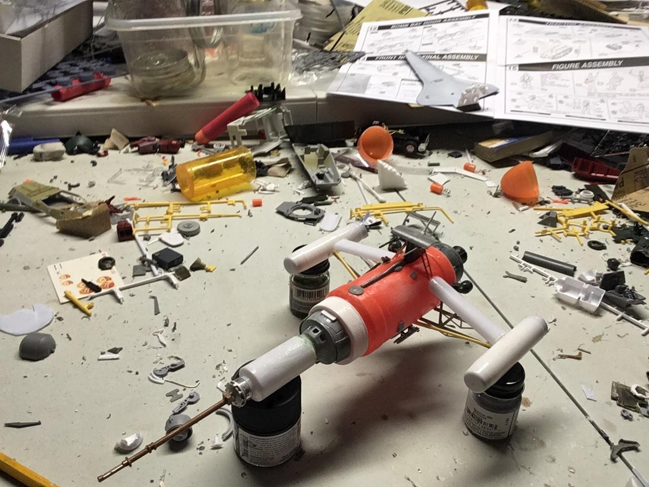 Spaceschip kitbash WIP | Scrolller