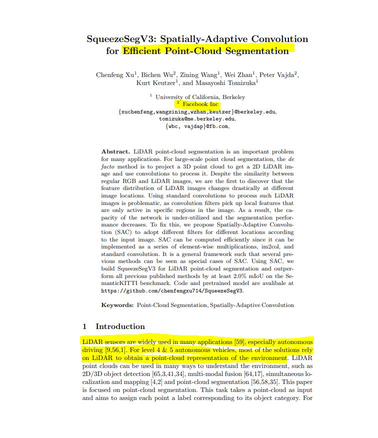 Spatially Adaptive Convolution For Efficient Point Cloud Segmentation