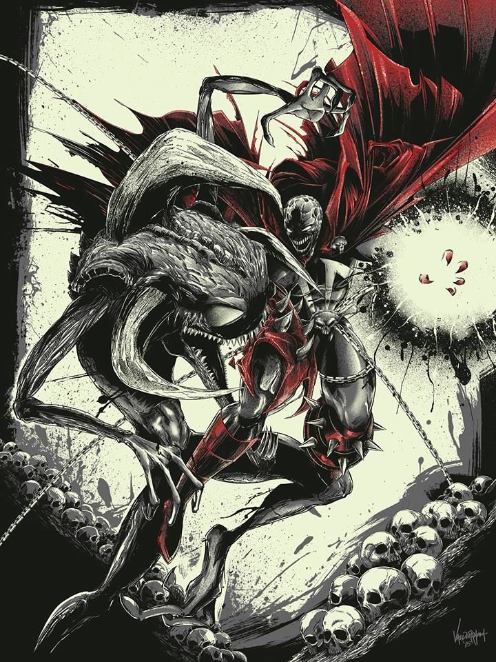 "Spawn vs. Violator" Artwork by JP Valderrama | Scrolller
