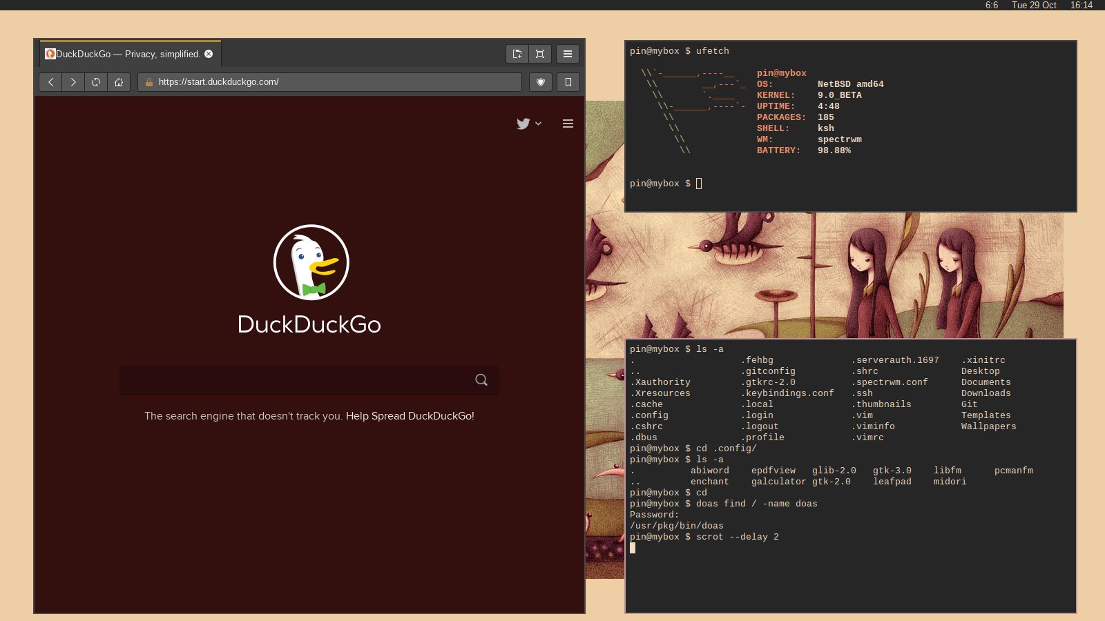 [spectrwm] doas remove sudo | Scrolller