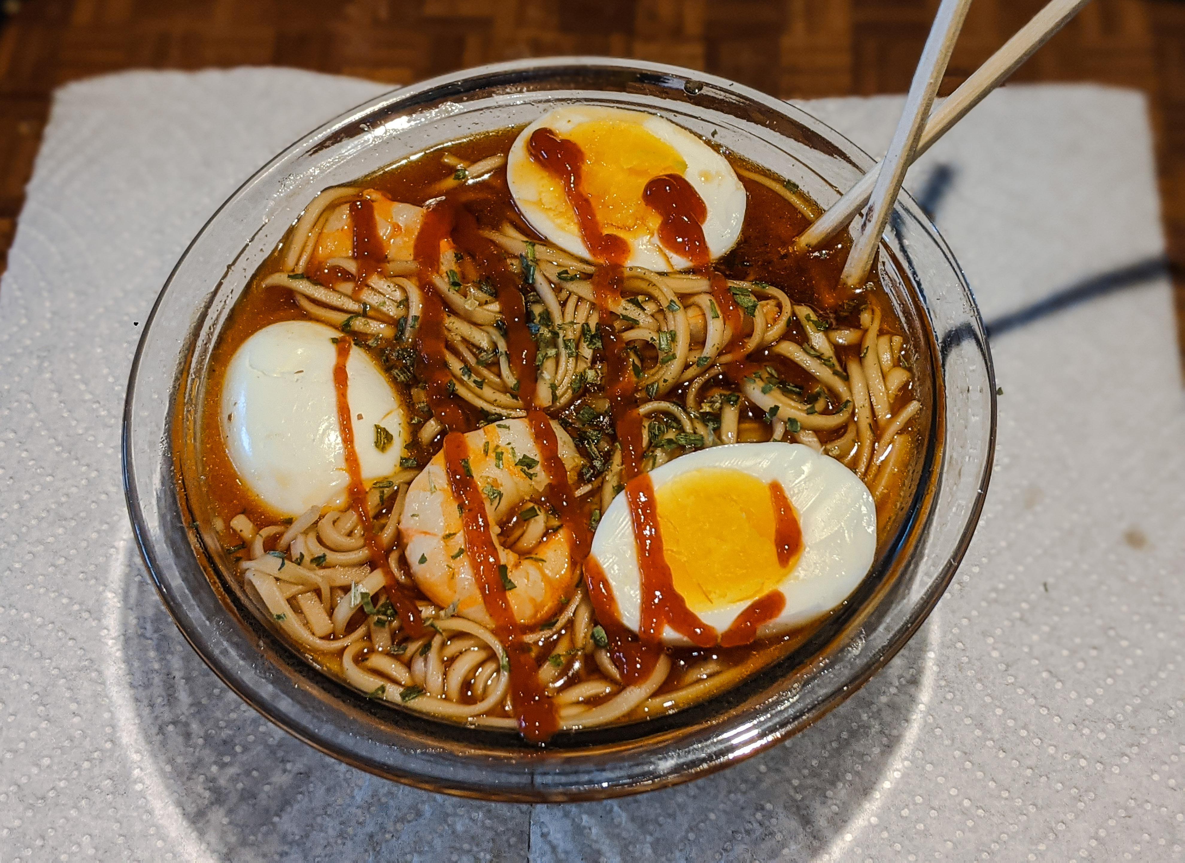 Spicy Udon bowl with shrimp | Scrolller