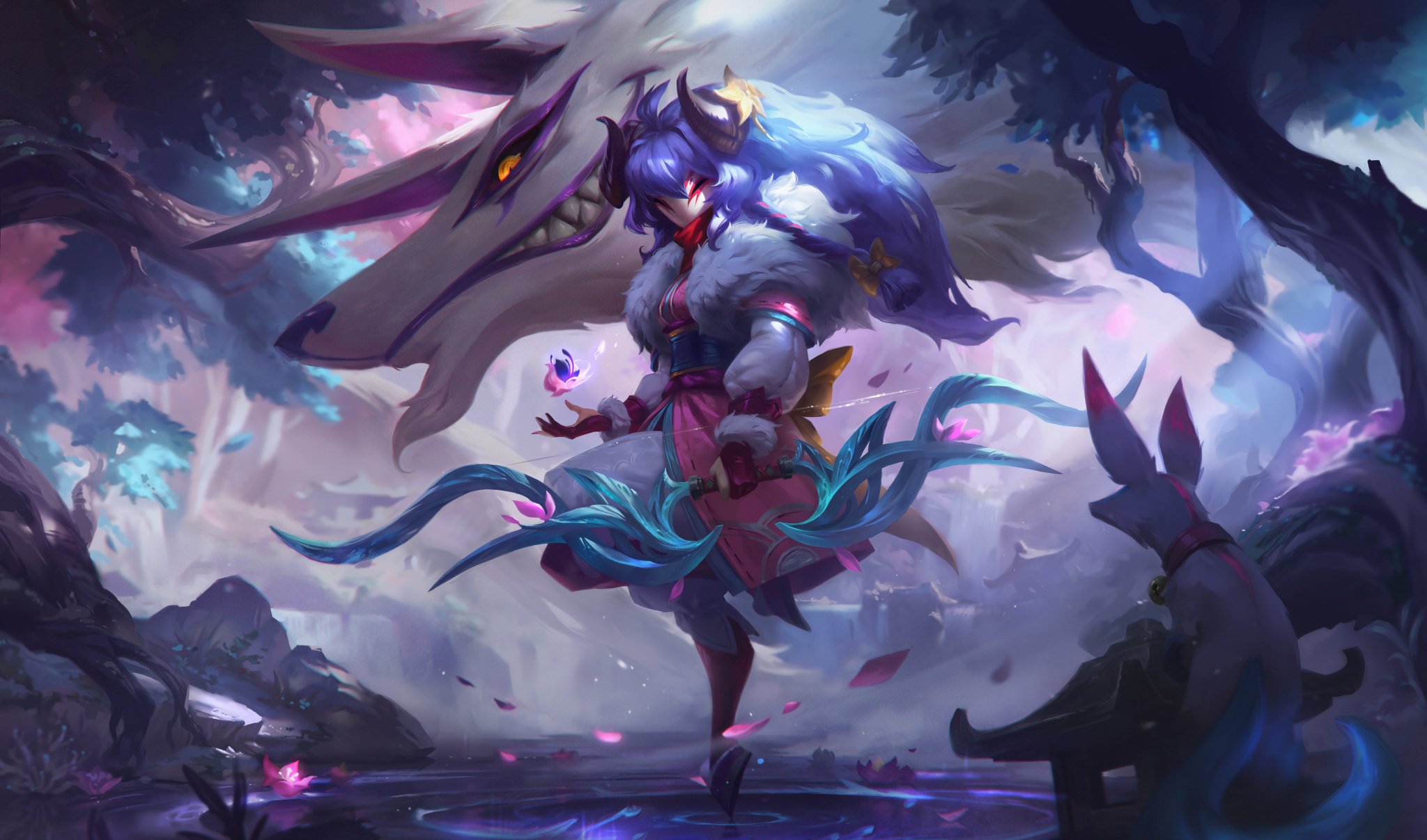 Spirit Blossom Kindred splash art! | Scrolller