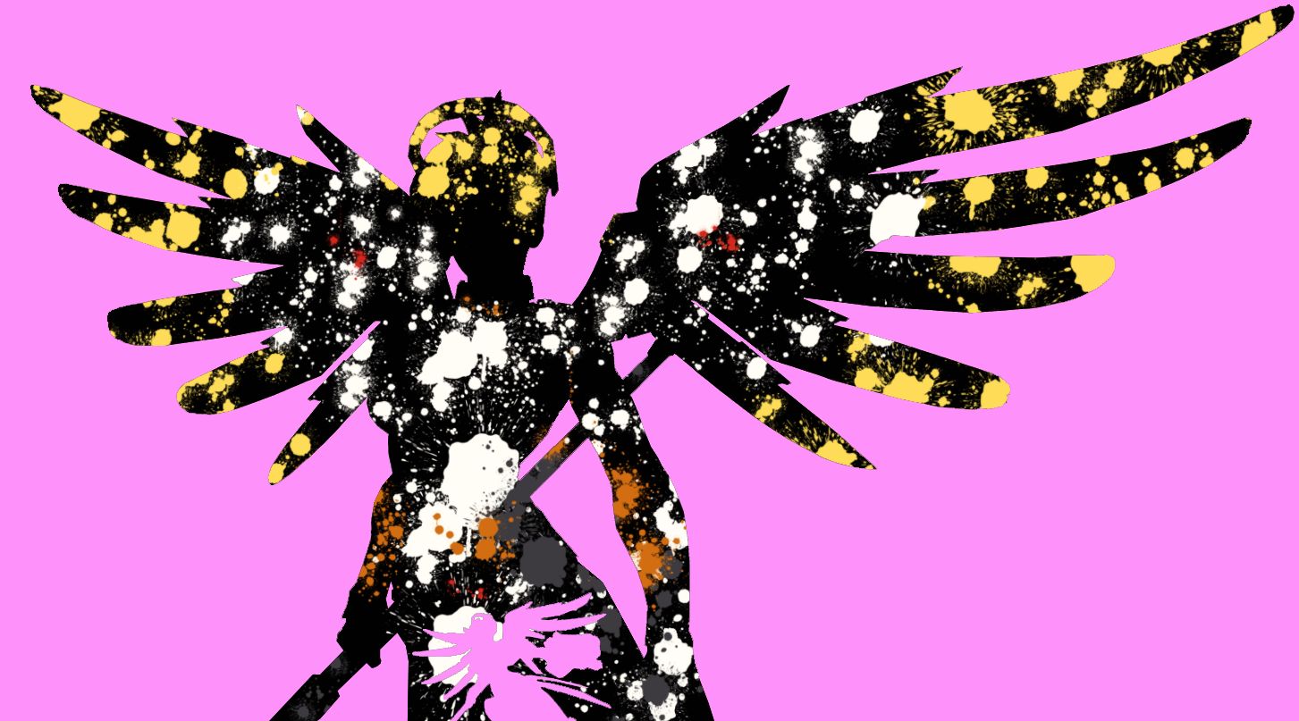 Splatter paint Mercy | Scrolller