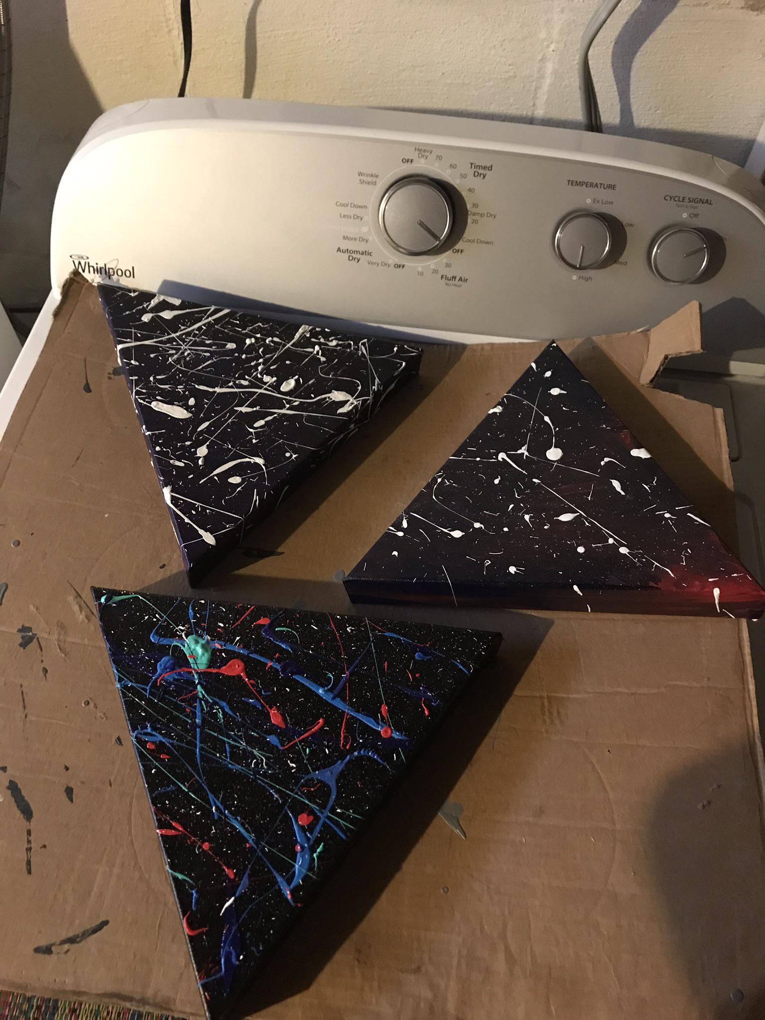 Splatter paint that was created on my second trip. | Scrolller