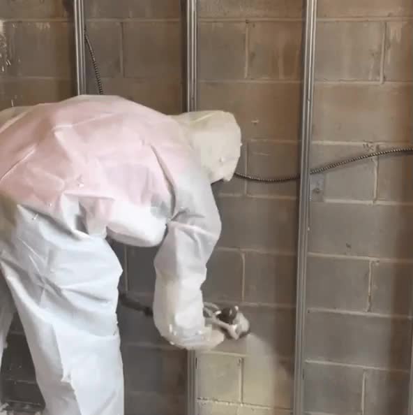 Spraying Insulation Foam | Scrolller