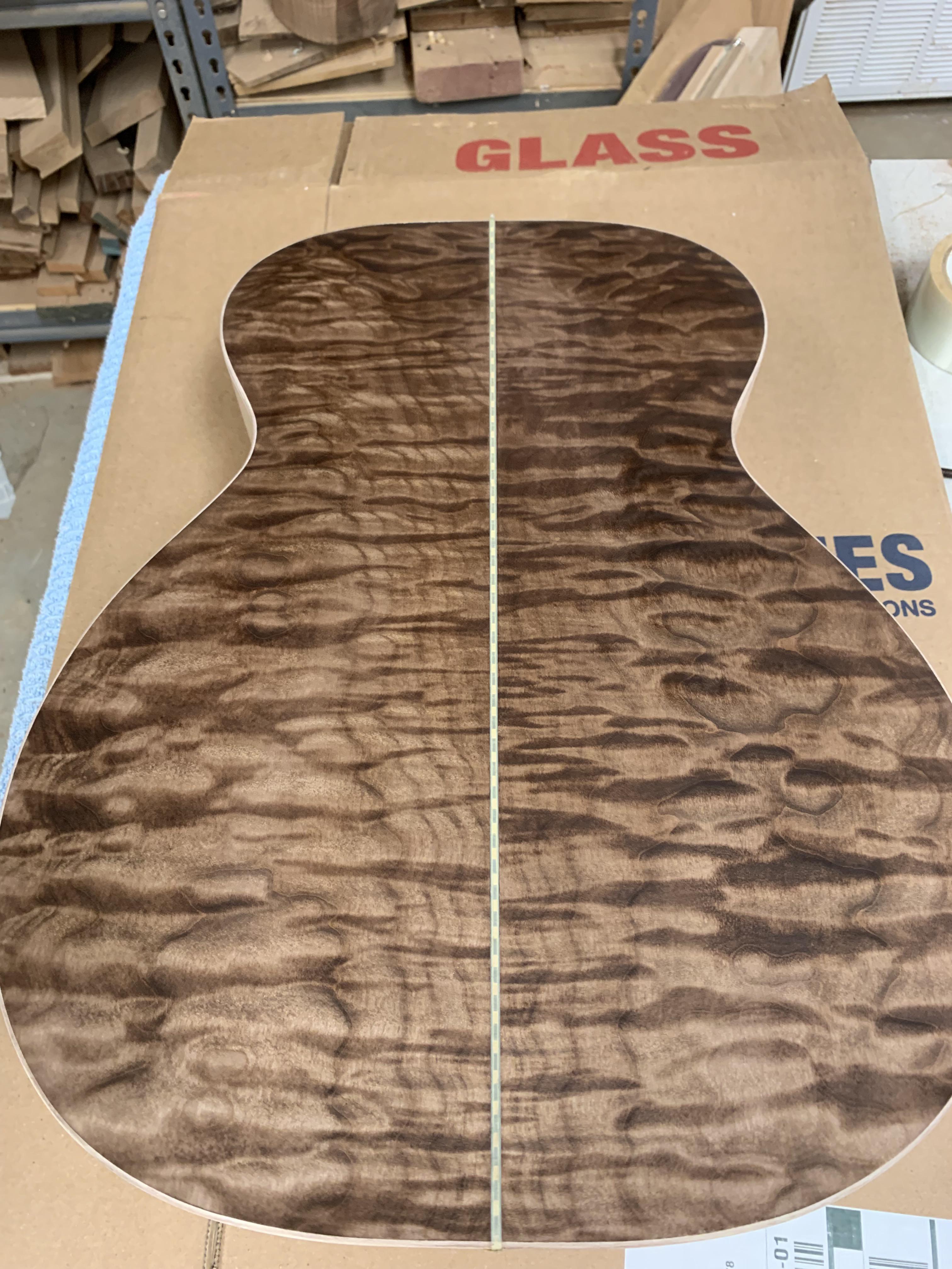 Stained my maple OM today. Brown-ish. | Scrolller