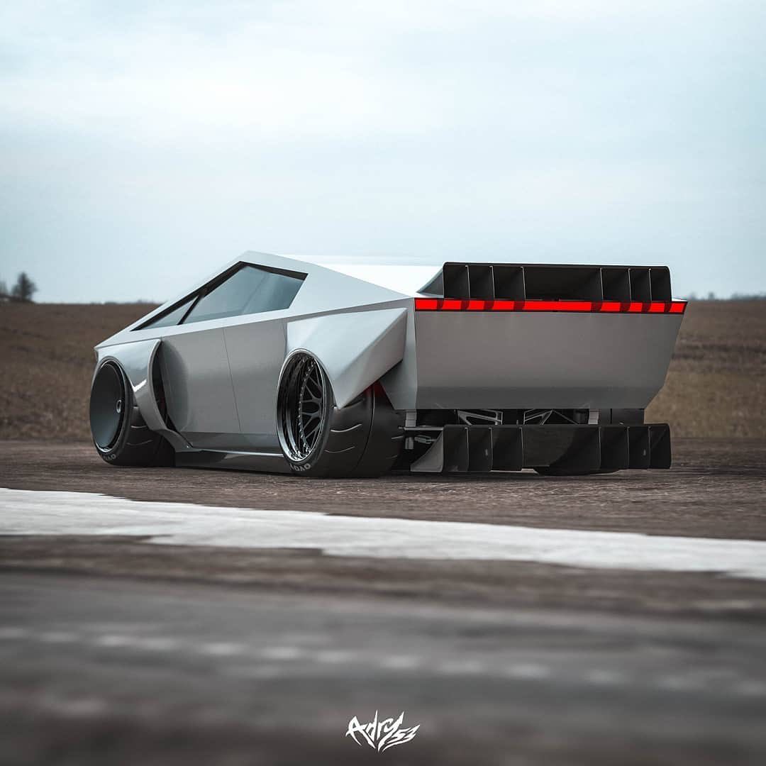 Stanced CyberTruck | Scrolller