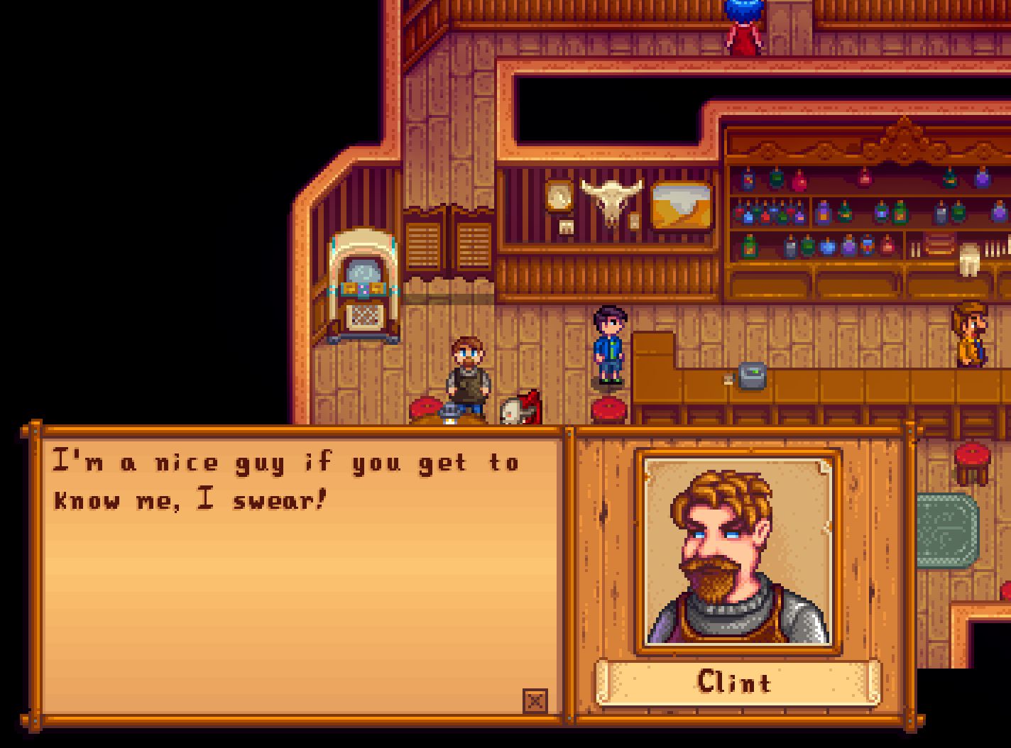 [Stardew Valley] Oh no Clint, I thought you were until you said that... | Scrolller