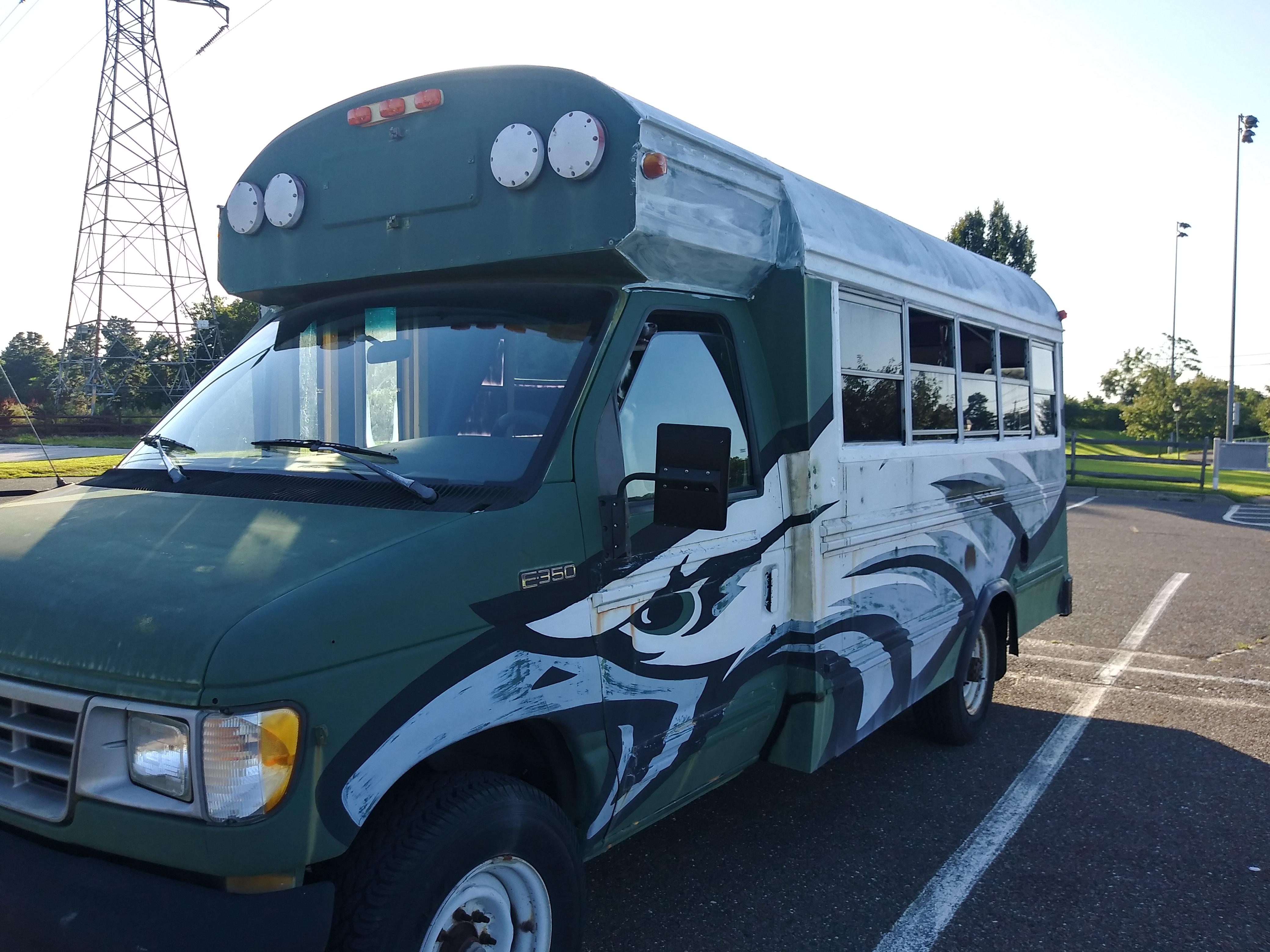 Starting the repainting of the new schoolie. | Scrolller