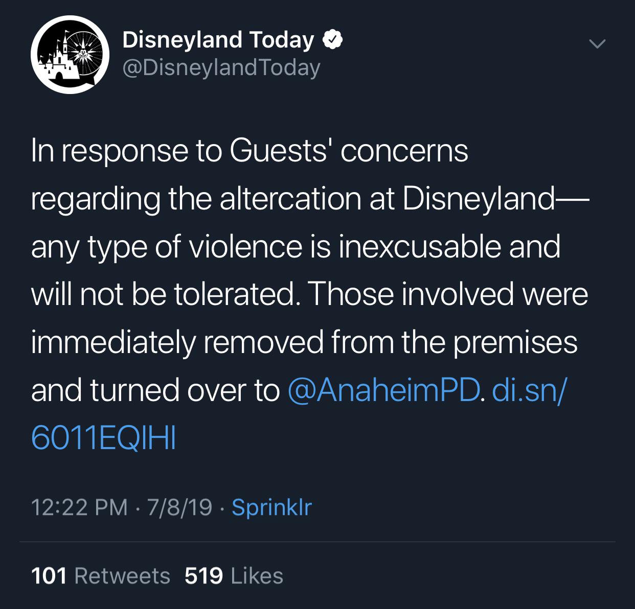 Statement from Disneyland on guest alteration | Scrolller