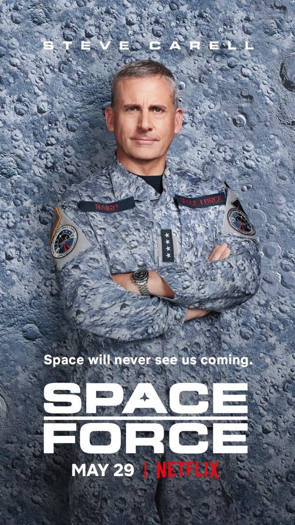 Steve Carell stars in Space Force, an all new sci-fi comedy coming to Netflix on May 29th ...