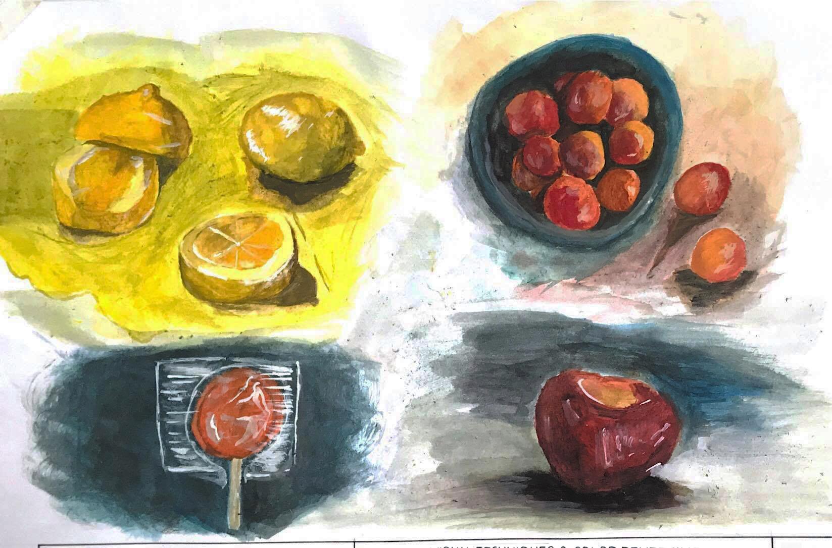 STILL LIFE GOUACHE STUDY | Scrolller