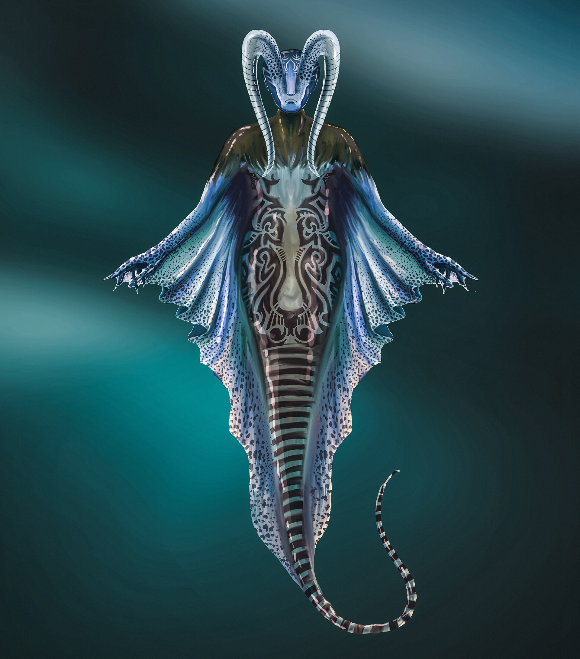 Stingray Alien Creature Design by Tejinder Singh | Scrolller
