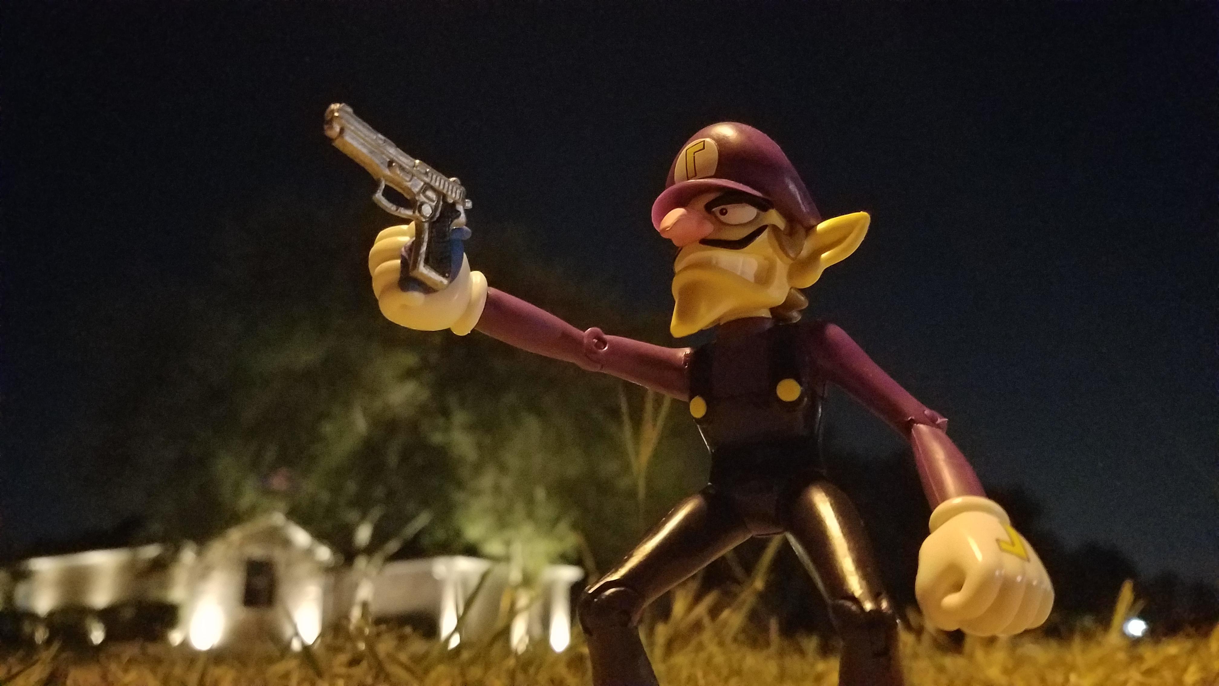 Stop looking at the boobies,cumrade. Look at Waluigi with a gun! | Scrolller