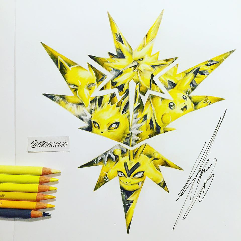 Stunning drawing of Team Instinct | Scrolller