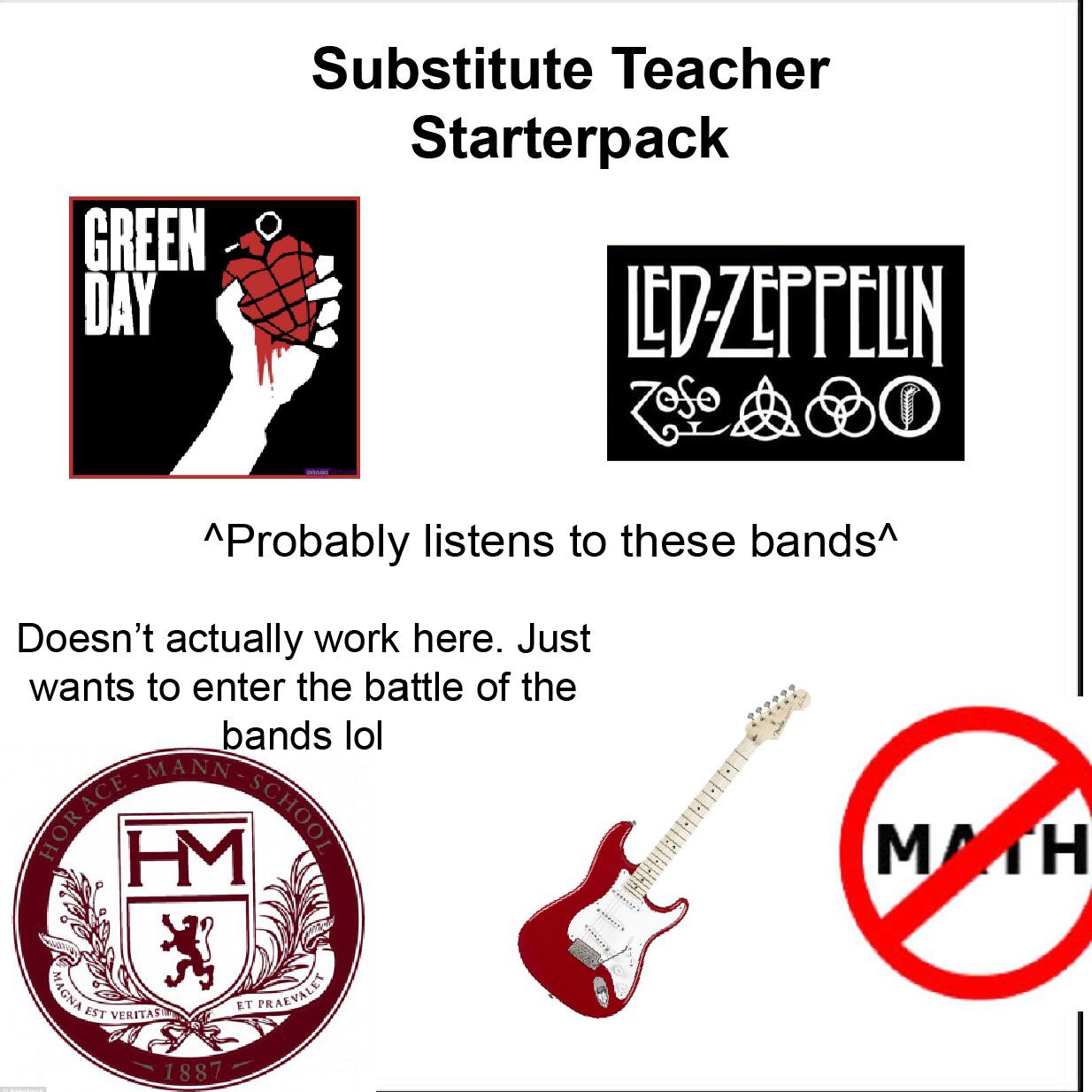 Substitute Teacher Starterpack | Scrolller