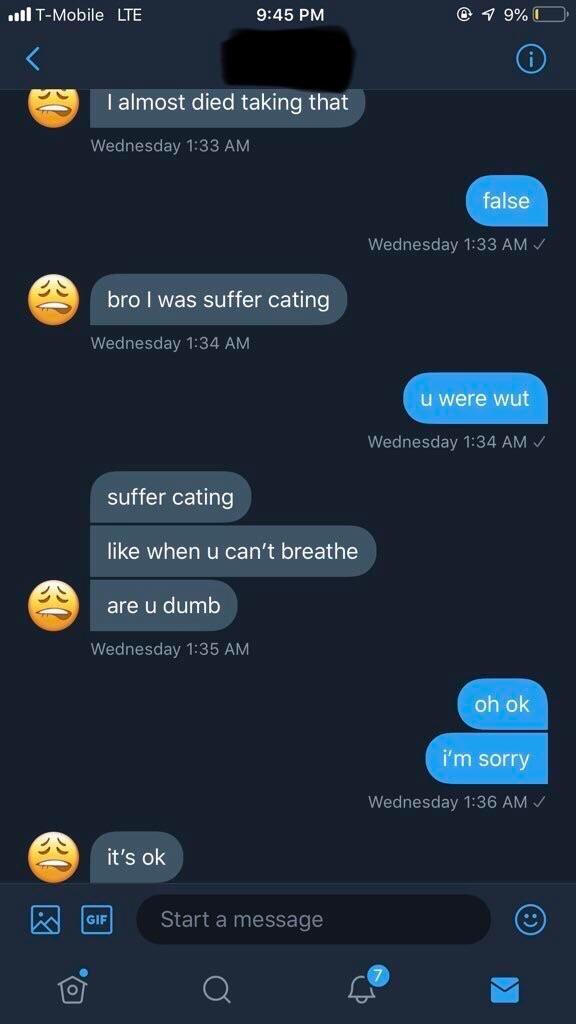 Suffer cating | Scrolller