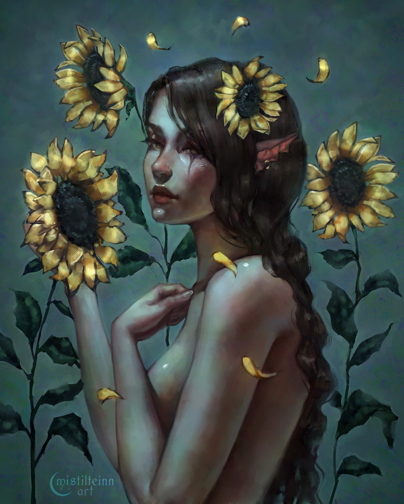 Sunflower by Maria Makovetskaya | Scrolller
