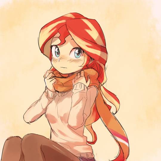 Sunset shimmer scarf by Baekgup | Scrolller
