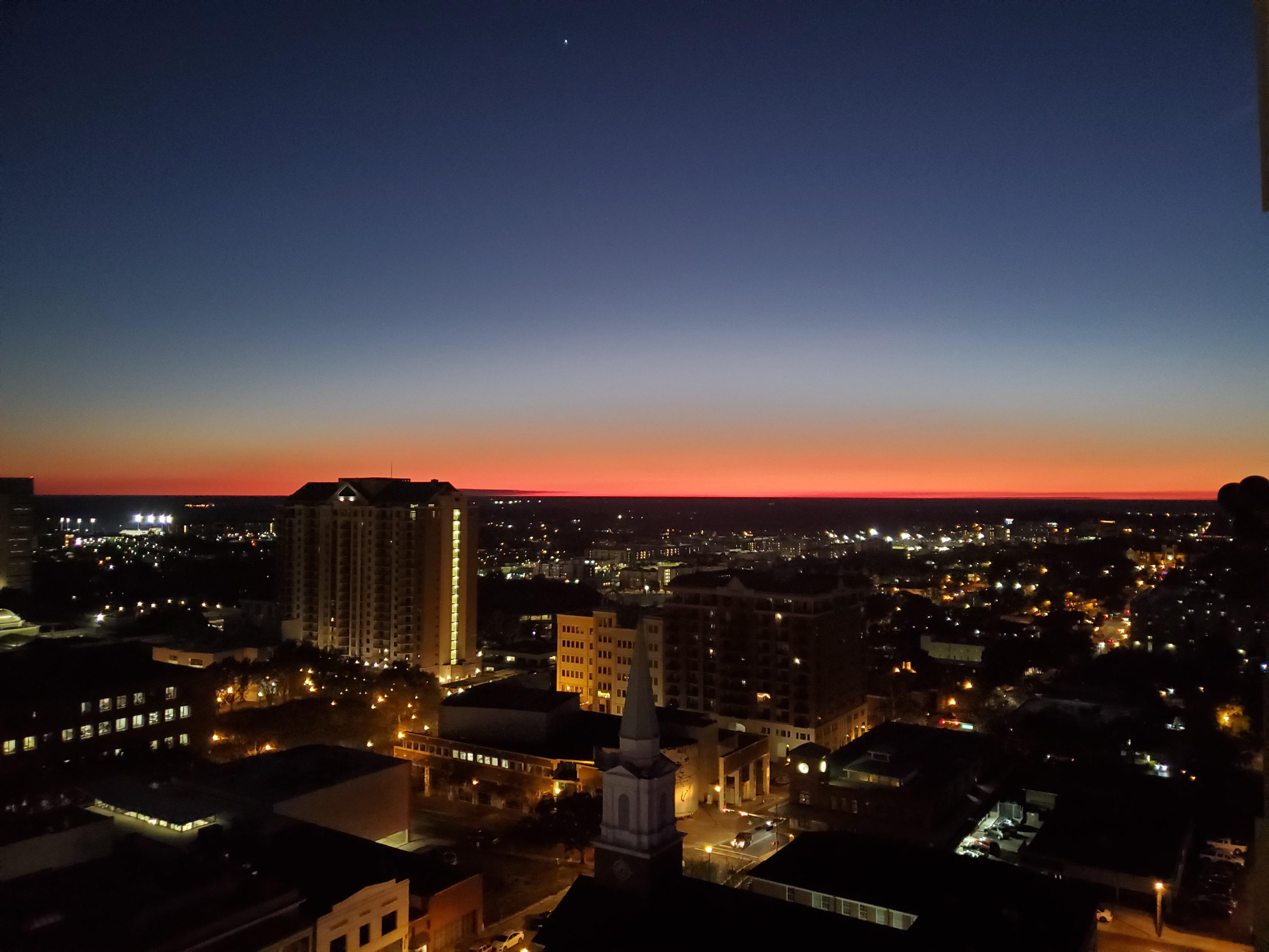 Sunset tonight from Eve on Adams, at the Doubletree hotel | Scrolller