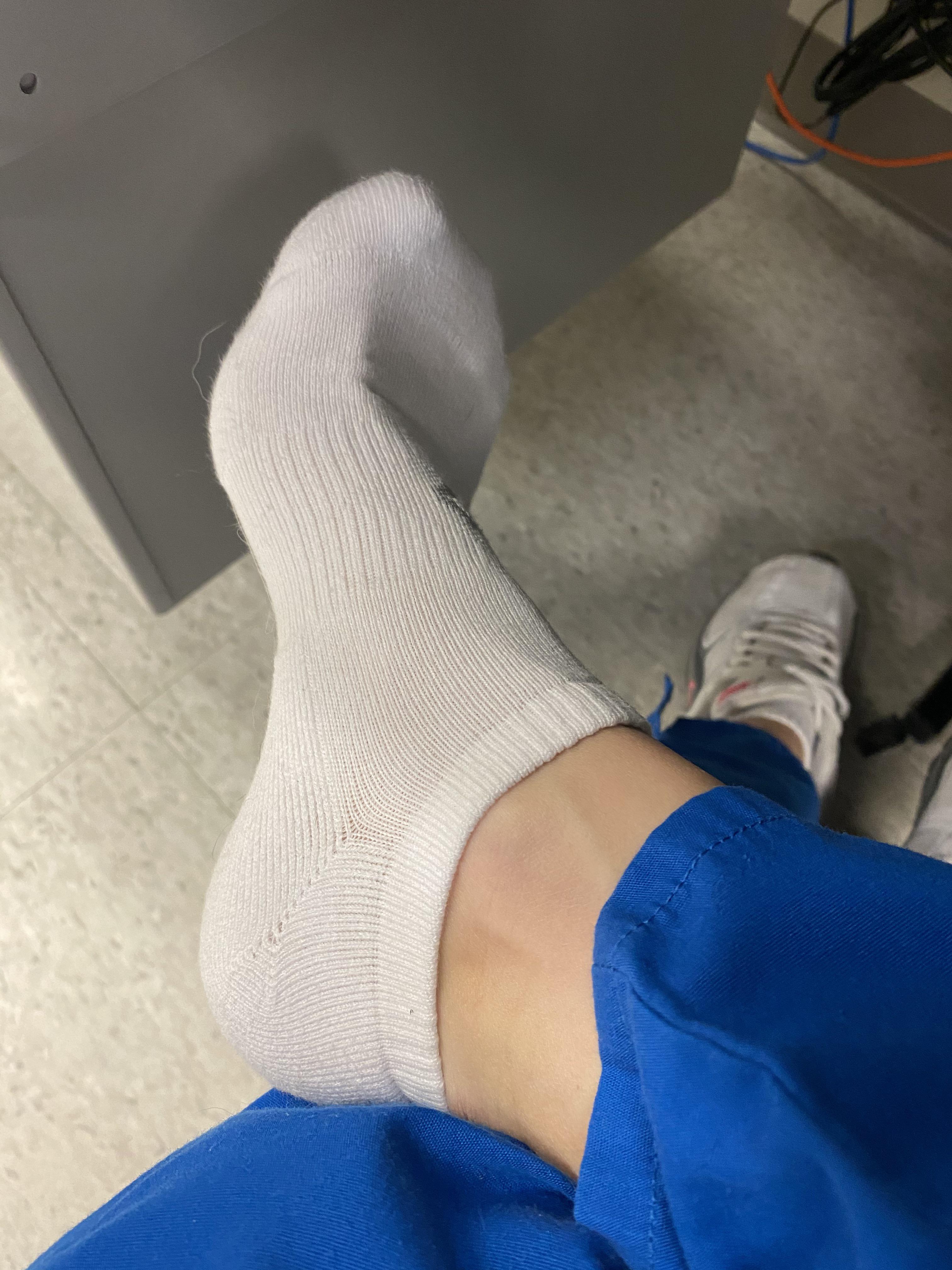 Super white on top, dirty on the bottom stinky nurses’ socks | Scrolller