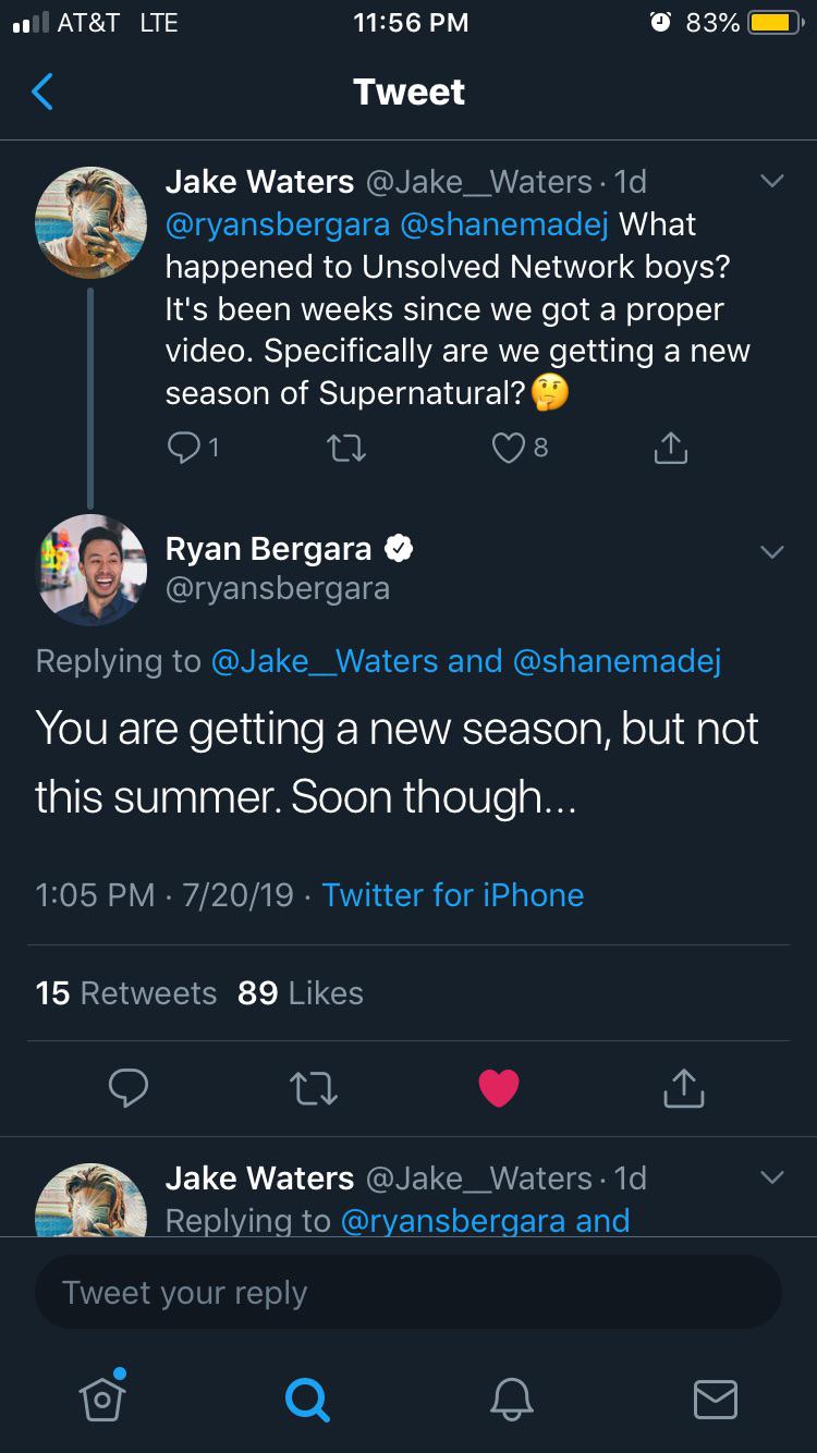 Supernatural season this fall?👀 | Scrolller