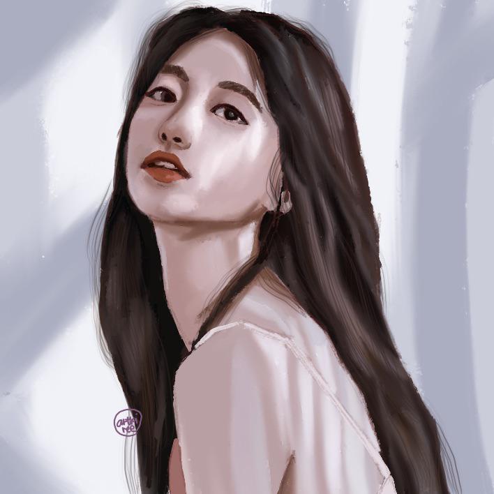 Suzy Bae, me, procreate digital painting, 2020 | Scrolller