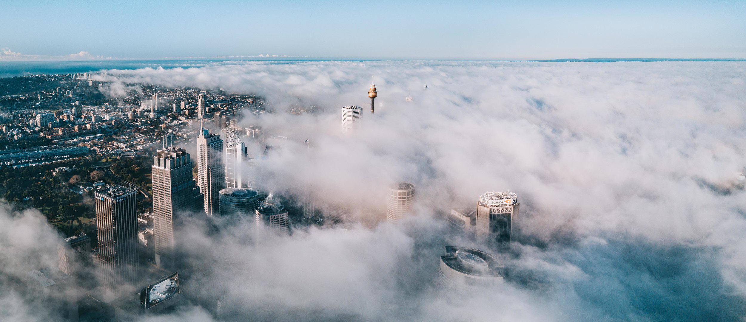 Sydney, Australia covered in fog | Scrolller