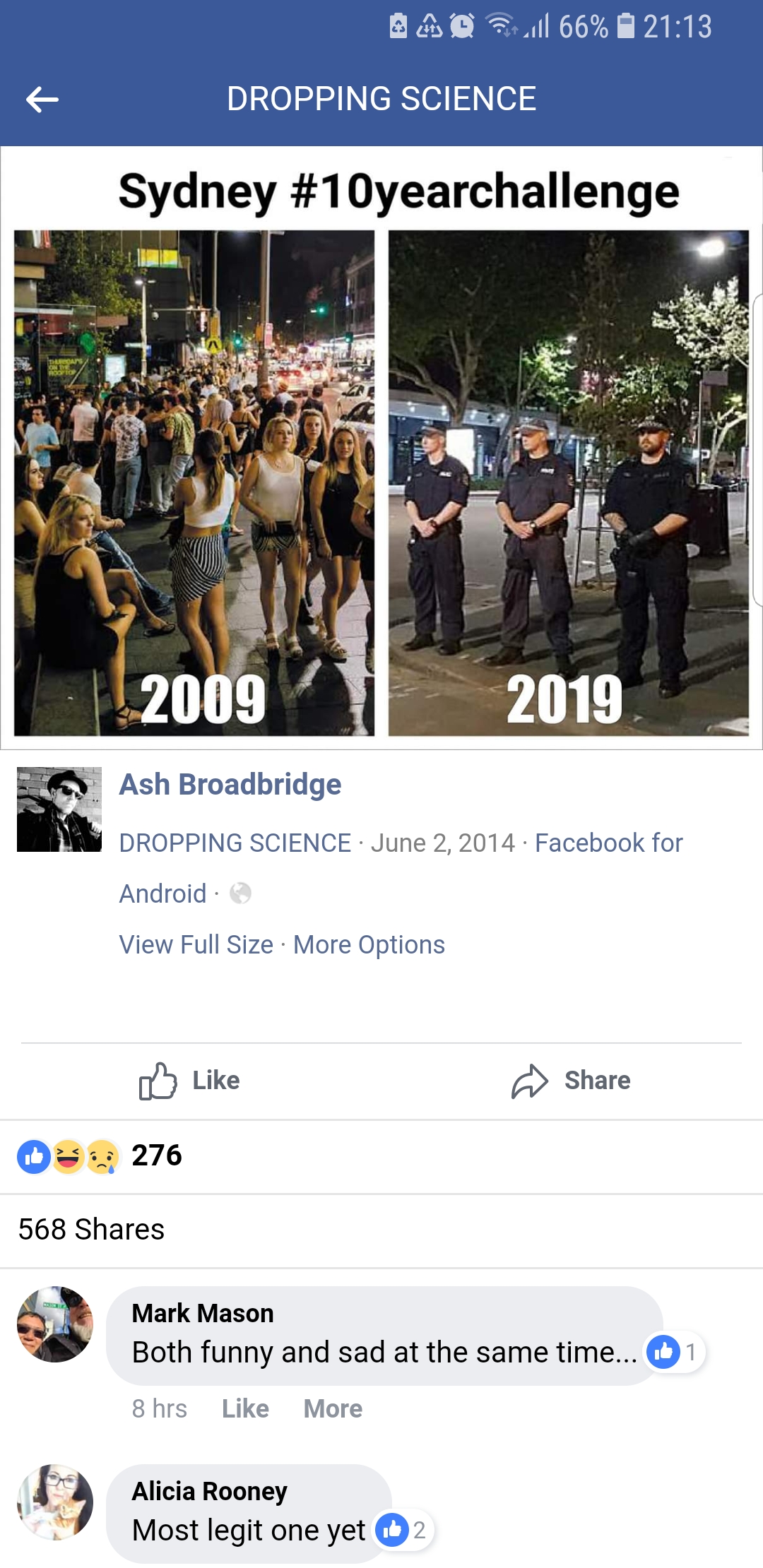 Sydney's 10 year challenge | Scrolller